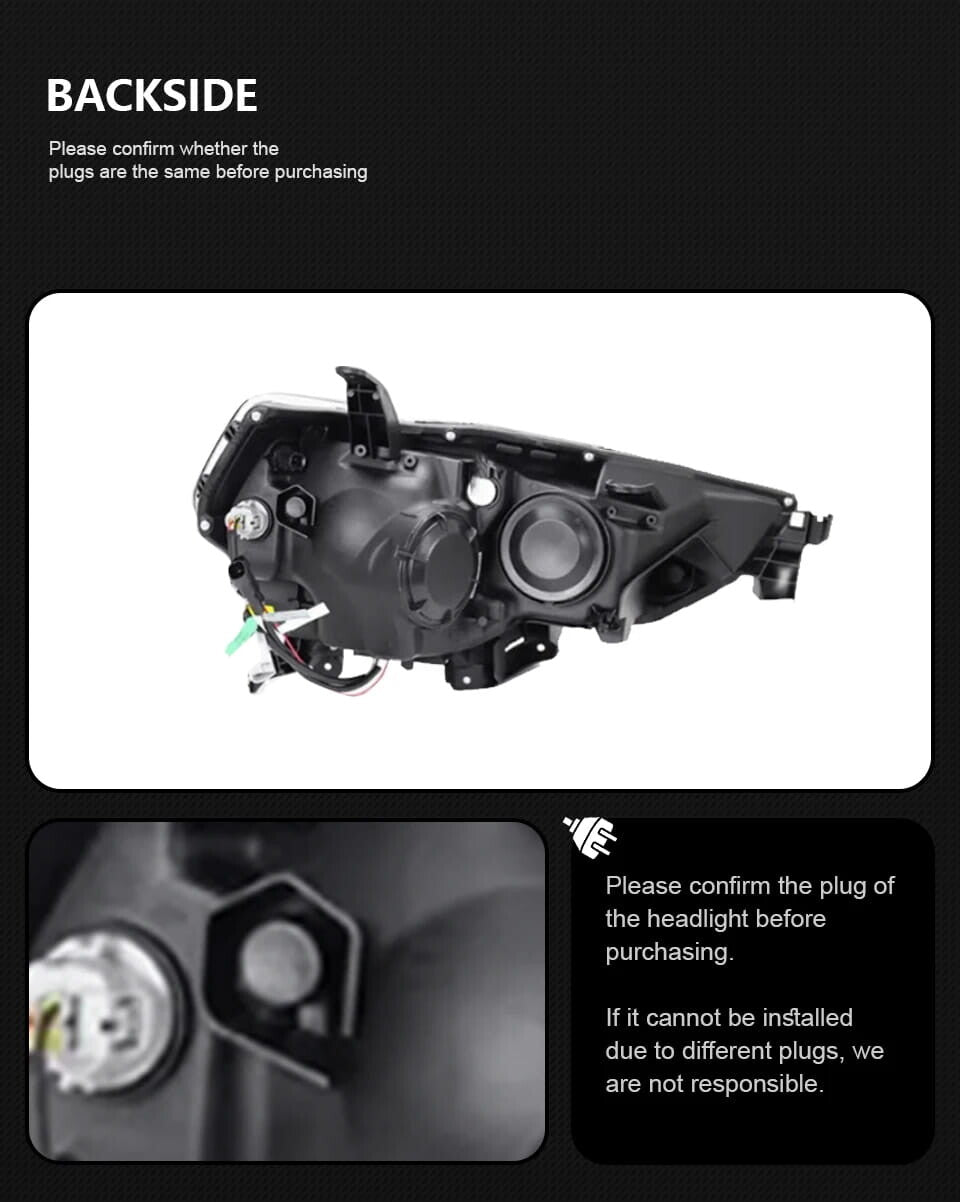 Car Styling Head Lamp for 4 Runner Headlights 2014-2020 4Runner LED He
