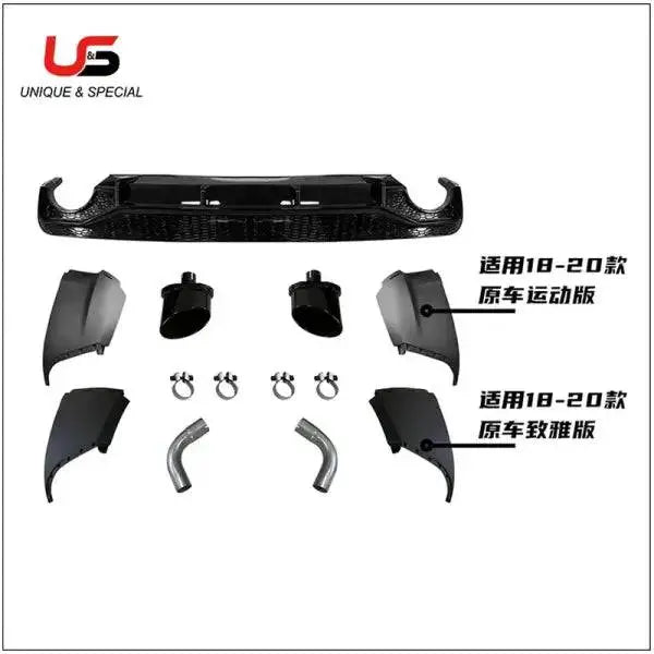 Auto Modification Parts for Audi Q5 21-23 Upgrade RSQ5 Rear Bumper ...
