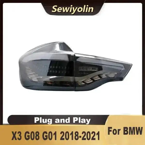 Car LED Tail Lights for BMW 2018-2021 X3 G08 G01 Dragon Scale DRL ...