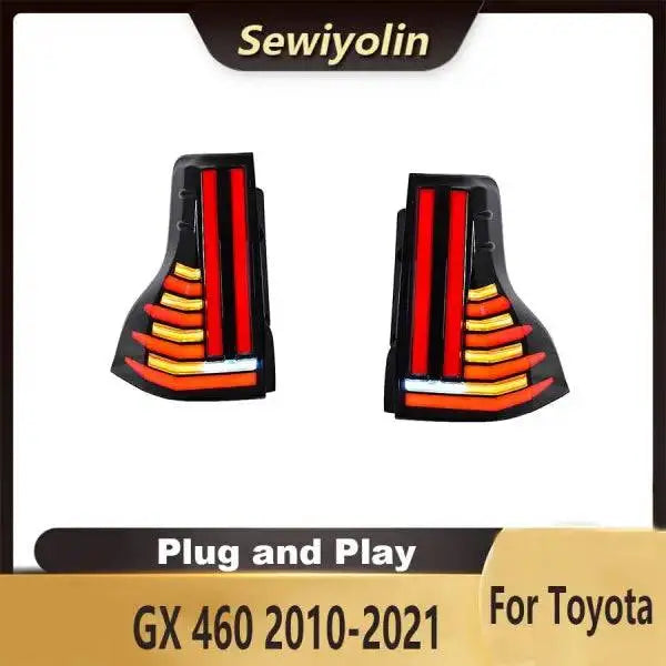 Car LED Tail Lights for Toyota Prado 2010-2021 Rear Lamp Animation ...