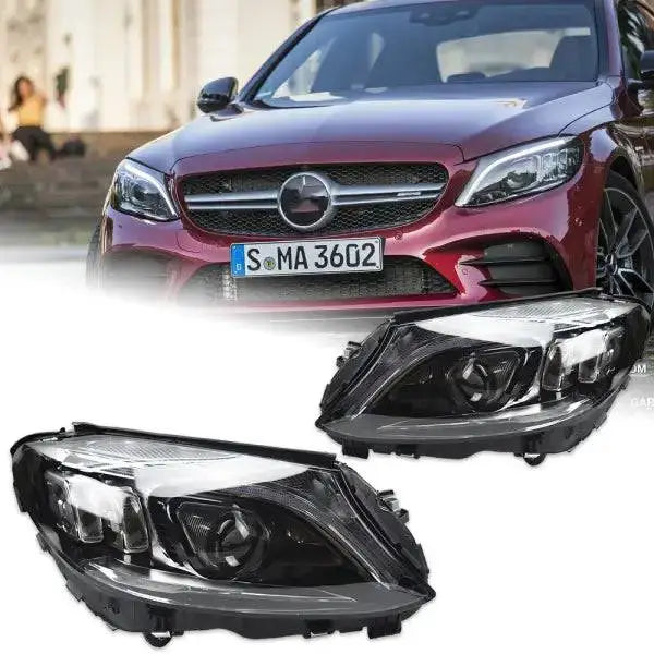 Car Styling Head lamp light for Benz W205 Headlights 2014-2020 C180 C2