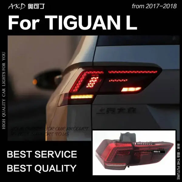 Car Styling Taillight for Tiguan Tail Lights 2017-2020 New Tiguan LED ...