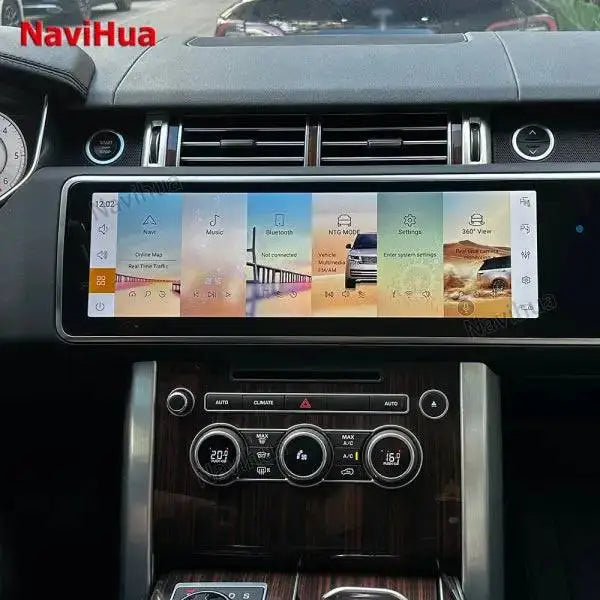 Dual Screen Android Car Radio Carplay Stereo Autoradio for Range Rover ...