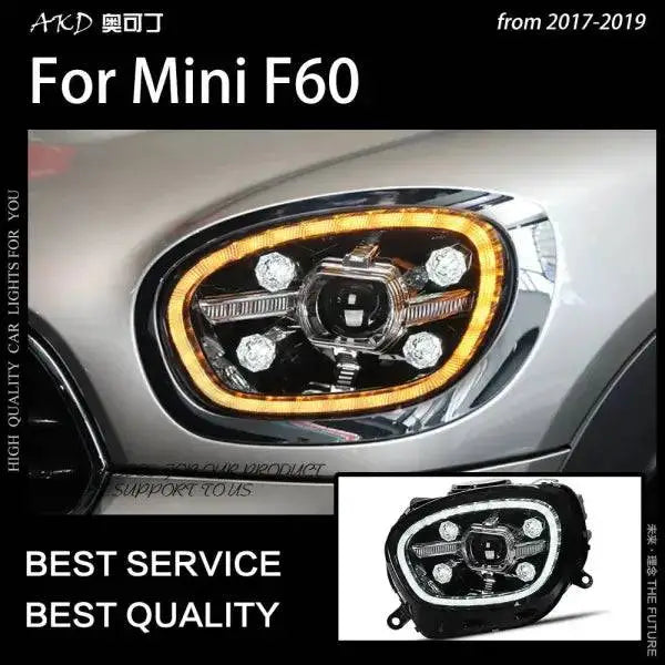MINI Countryman F60 Headlights 2017-2019 F60 LED Headlight DRL Head la ...