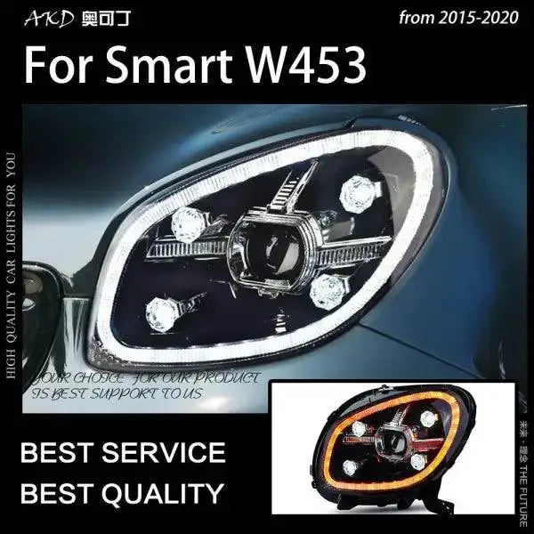 Smart LED Headlight 2015-2020 W453 Diamon Head lamp light LED DRL Proj ...